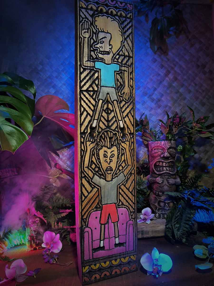Beavis & Butt-Head Tiki Carving – GreatScottDesigns